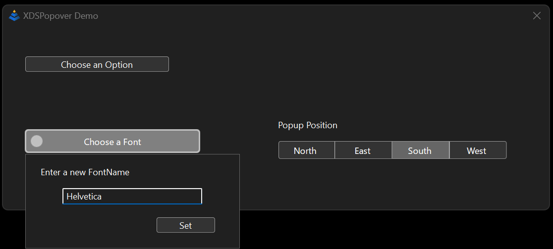 XDSPopupMenuPopover | Xojo Developer's Spot